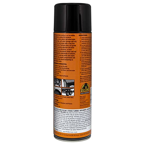 Gorilla Tough Undercoating Black - 16.0 Ounce Aerosol