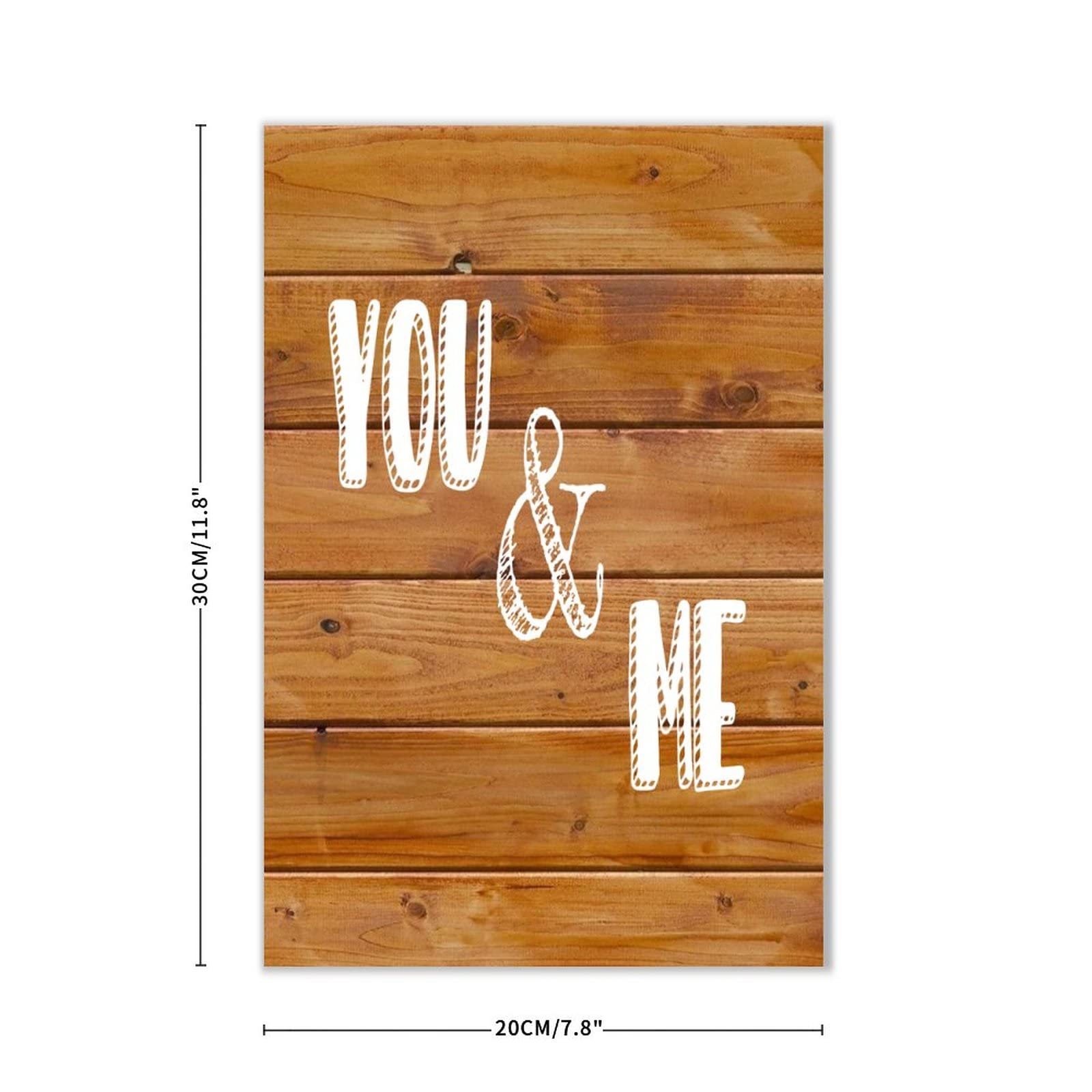 Wooden Signs You and Me Reception Decor Baby Nursery Decor 8x12 inch