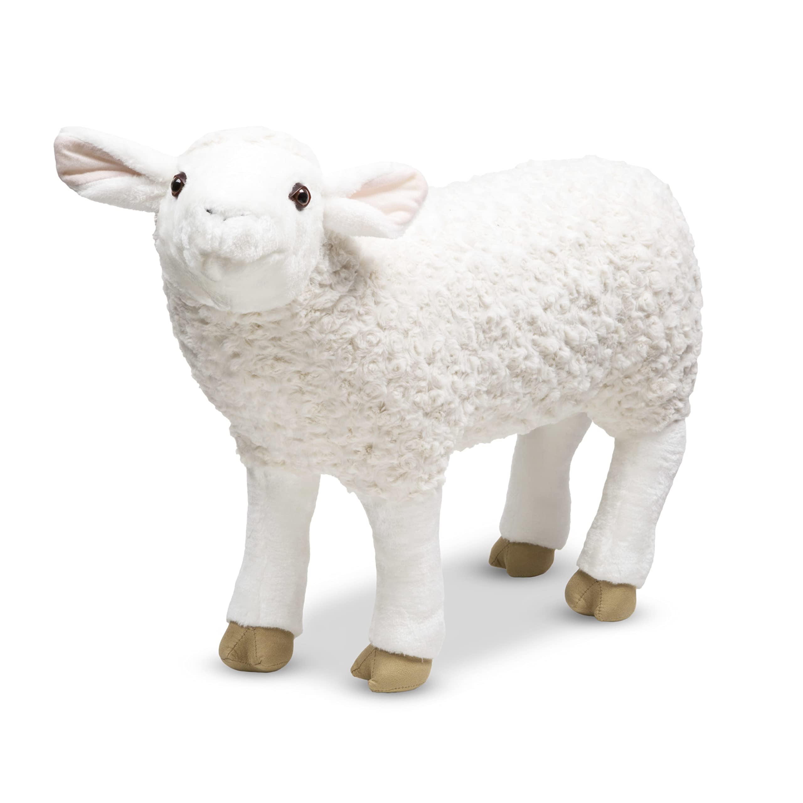 Melissa & Doug Giant Lifelike Sheep Plush - 2 Feet Tall Stuffed Animal Toy for Ages 3+