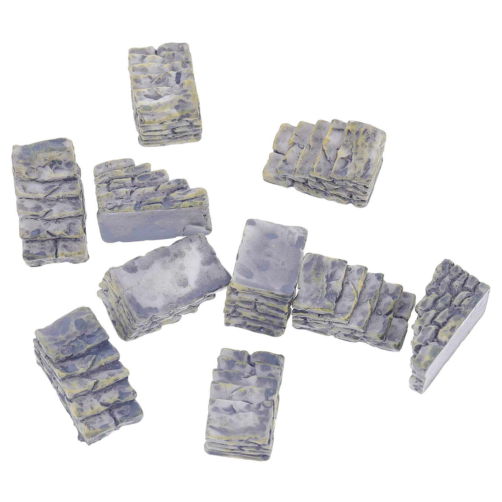 FOMIYES 10Pcs Miniature Resin Stairs Mini Stone Steps Fairy Garden Micro Landscaping Ornaments Fairy Garden Decoration Accessory