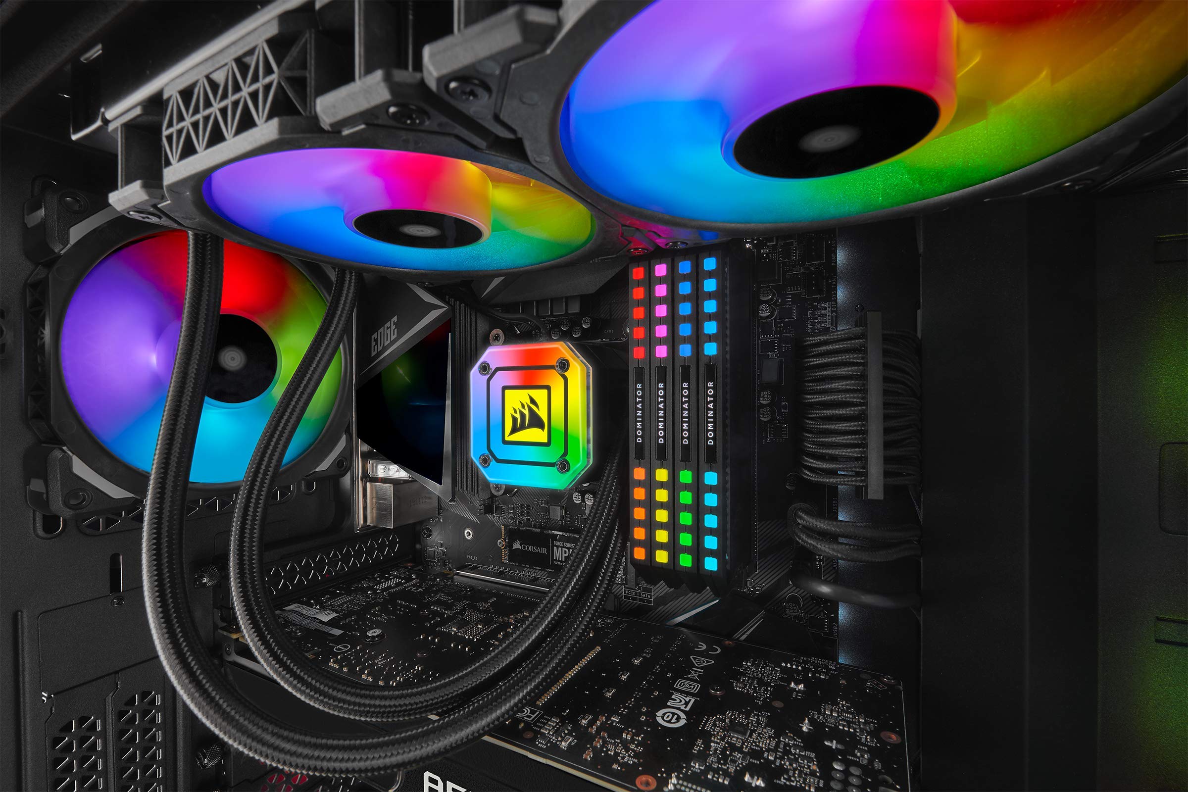 Corsair iCUE H100i Elite Capellix Liquid CPU Cooler for Desktop - White