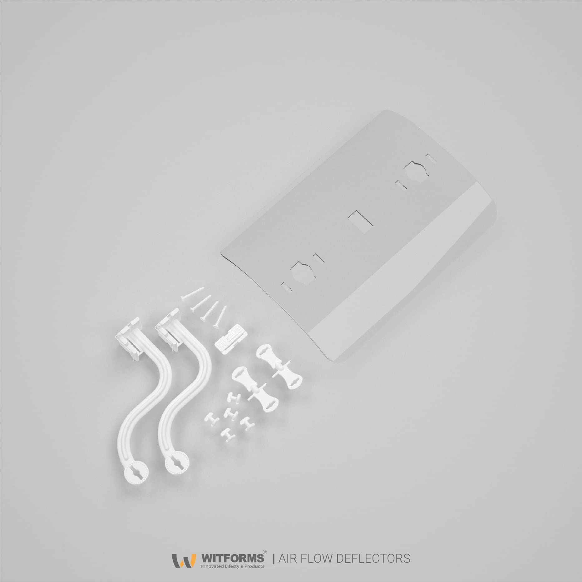 WITFORMS/WINDOW - Adjustable AC air deflector suitable for window air conditioners (side air outlet). Enhance cooling and heating circulation