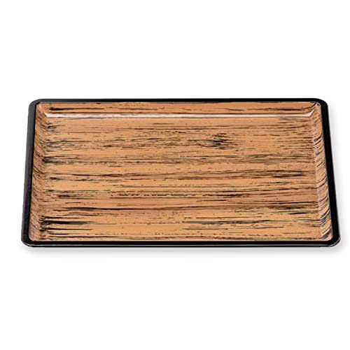 J-Kitchens Obon Tray, Echizen Bon, Persimmon Brush, Tenkuro, Weakly Non-Slip, Shaku 3, Made in Japan