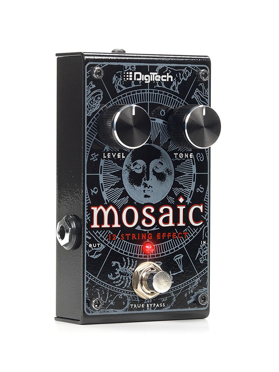 Digitech MOSAIC 12-String Effect Pedal Bundle with 9V Power Supply, Patch Cable, and Dunlop PVP101 Pick Pack