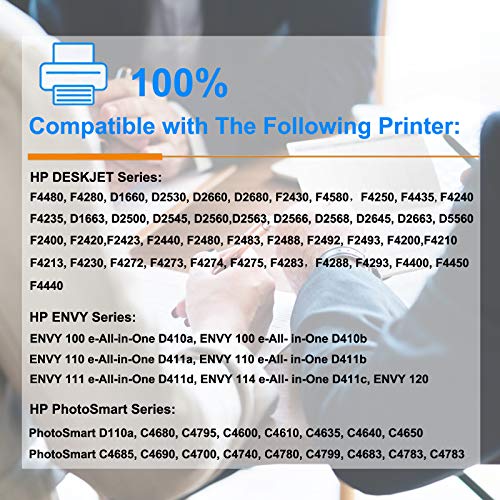 greencycle Remanufactured 60 XL Ink Cartridge Replacement for HP 60XL CC641WN Compatible for Envy 100 D410a D410b PhotoSmart C4635 C4680C4700 DESKJET D2500 D2545 Series Printer (Black,1 Pack)