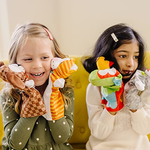 Melissa & Doug 96036 Playful Pets Hand Puppets, Multicolor