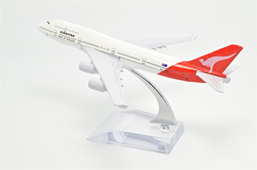 TANG DYNASTY(TM) 1:400 16cm B747-400 Qantas Metal Airplane Model Plane Toy Plane Model