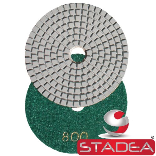 Diamond Polishing Pads 4" inch Wet/Dry Set of 11+1 Backer Pad Best Value Granite Concrete