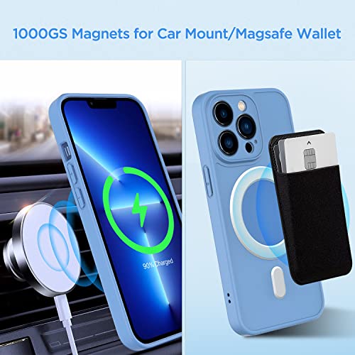 OUTXE Magnetic Adapter Ring 2 Pack, Universal Magnet Sticker Compatible with Magsafe Accessories & Wireless Charging for iPhone 14/13/12/11 Mini Pro Max, Galaxy S22/S21 Fe Ultra and Phone Case -White