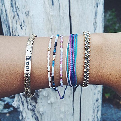 Pura Vida Berry Cute Bracelet - 100% Waterproof, Wax-Coated - with Iron-Coated Copper Charm