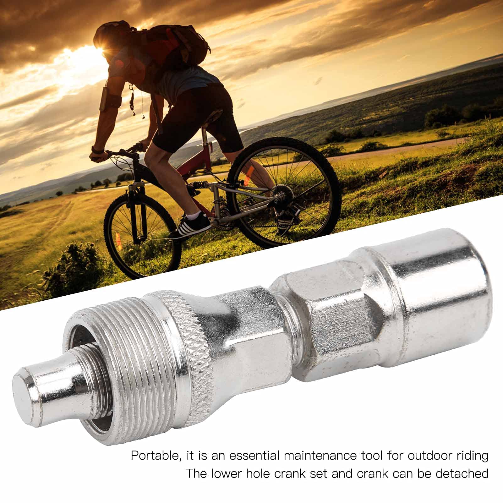 Dilwe Crank Puller for Mountain Bike Removal Tool Puller Tool Carbon Steel Repair Tool for Bicycle Crank Arm Remover