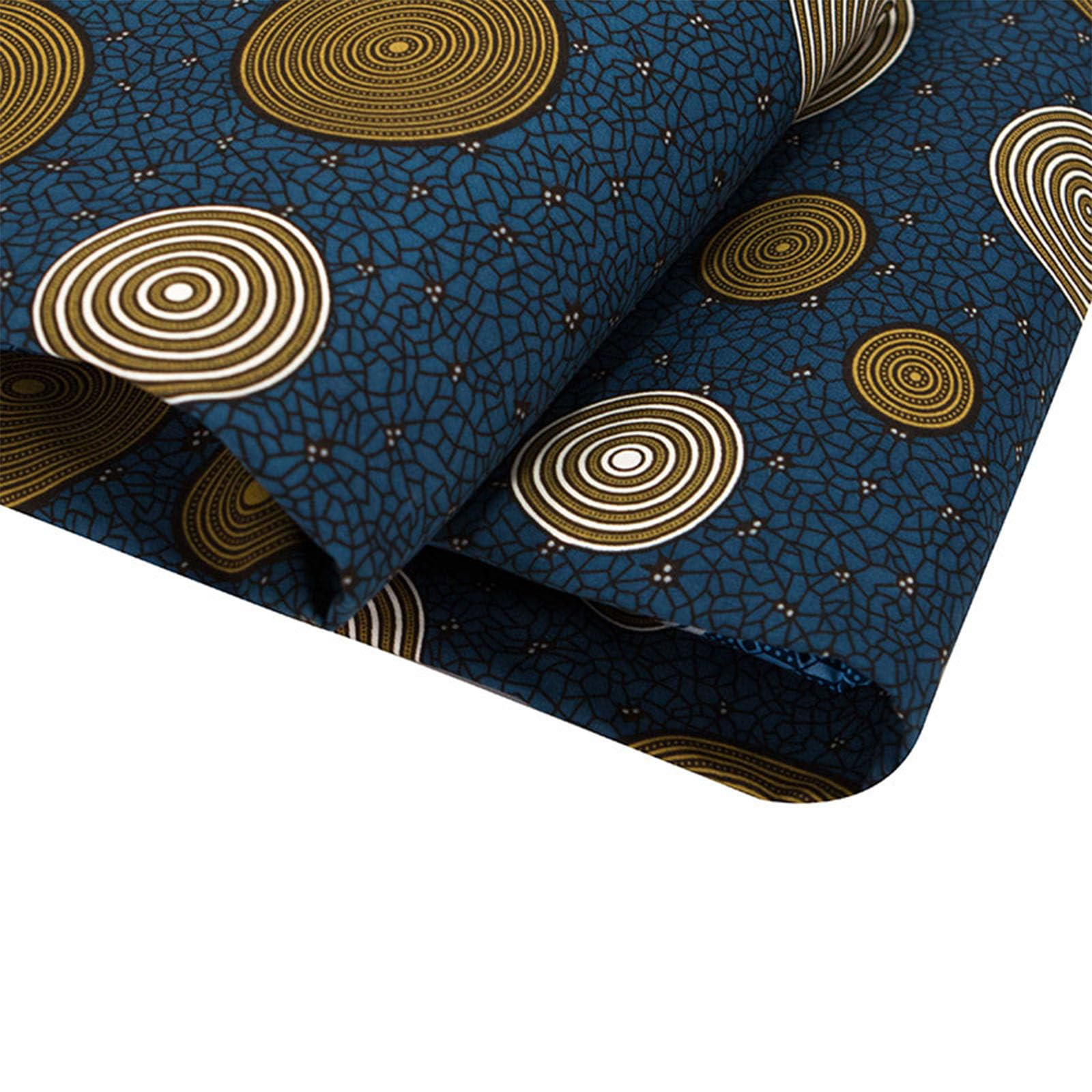 Generic African Fabrics, Cloth Ethnic Ankara Wax Print, 8 Yards for Party Dresses and DIY Upholstery Fabrics