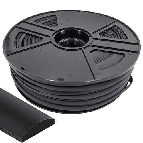 Flat Screen Spline - 0.315", 100 Feet Roll - Flat Screen Retainer Spline - Bulk Screen Holder Spline for Door, Window Mesh & Mosquito Net Fixing - Screen Door Repair & Replacement Spline - Black