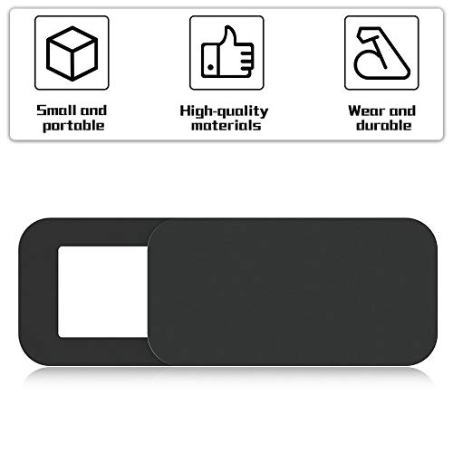 Superjiuex T10 3PCS Rectangle Plastic Webcam Cover Ultra-Thin Privacy Protector Camera Shutter Sticker for Phone Tablet Notebook Desktop