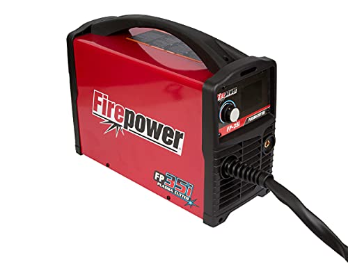 FIREPOWER 1445-1935 35i Portable Plasma Cutter for Steel, Stainless Steel, Brass, Aluminum, 2.8" Color LCD Panel, Torch Trigger 2T/4T Function, Grate/Plate Cutting, 5/8" Max Cut, 35 Amps, 208/230 VAC