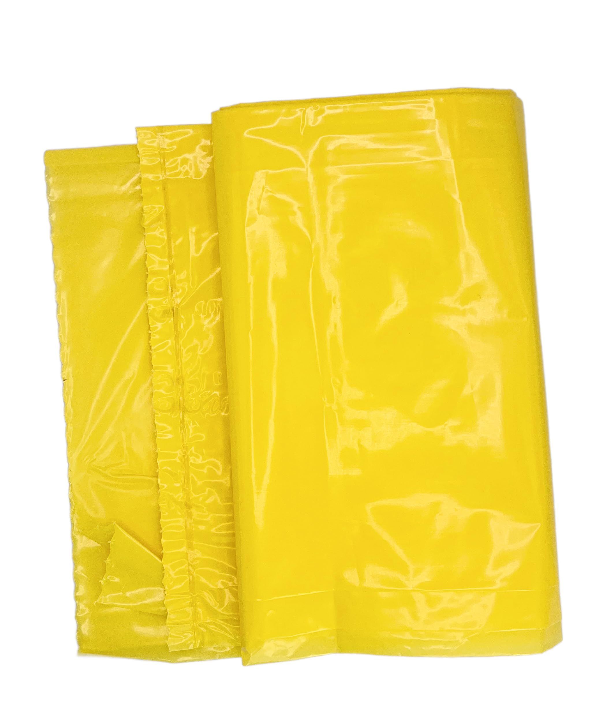 USA-Made Colorful Trash Bags in Variety of Sizes and Colors (10, YELLOW 14 GALLONS)