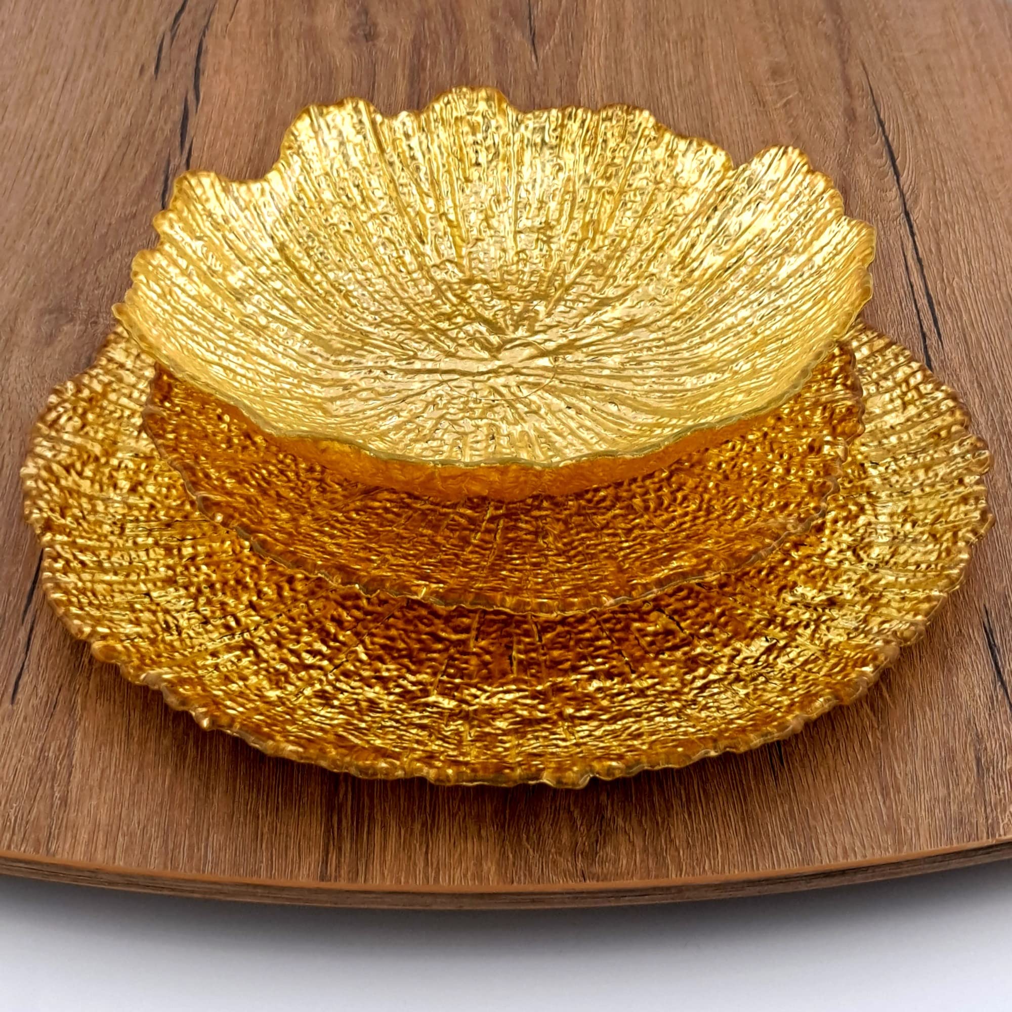 CORAL 12PCS Dinner Plate Set Gold