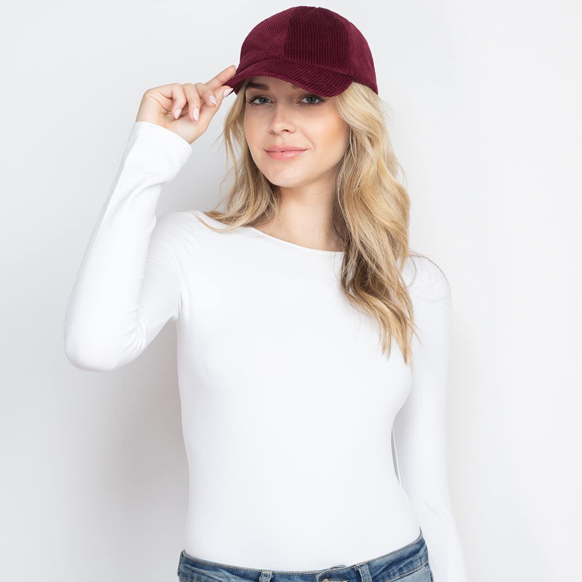 Casual Baseball Cap - Sun Visor Corduroy, Plaid, Leopard Animal Print Hat Adjustable (Baseball Cap - Corduroy Brown)