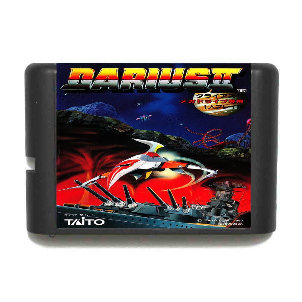 Darius II 16 Bit MD Game Card For Sega Mega Drive For Genesis (Black)