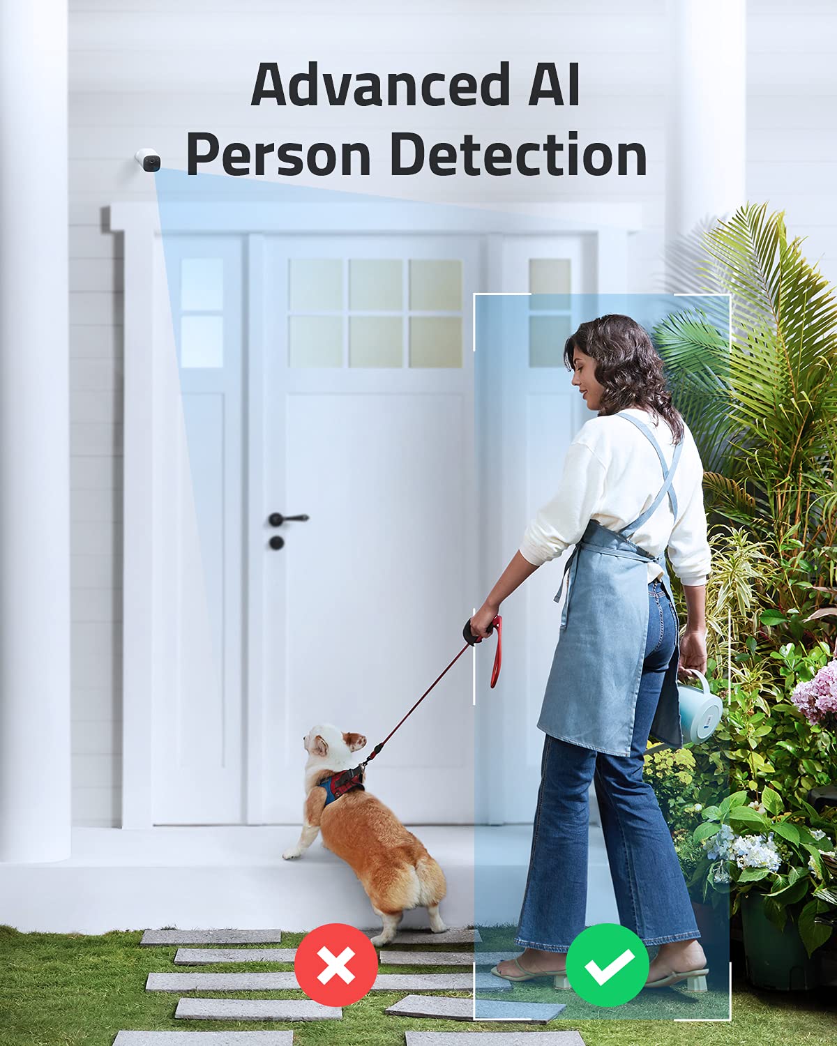 eufy Security, SoloCam C120, Outdoor Security Camera, WiFi, Wireless, Wire-Free, 2K Resolution, 90dB Alarm, IP65 Weatherproof, No Monthly Fee, Continuous Power Supply, 2.6W Solar Panel