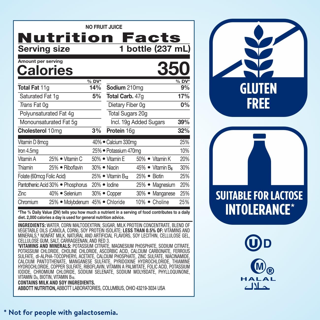 Ensure Plus Strawberry Nutrition Shake, Meal Replacement Shake, 24 Pack