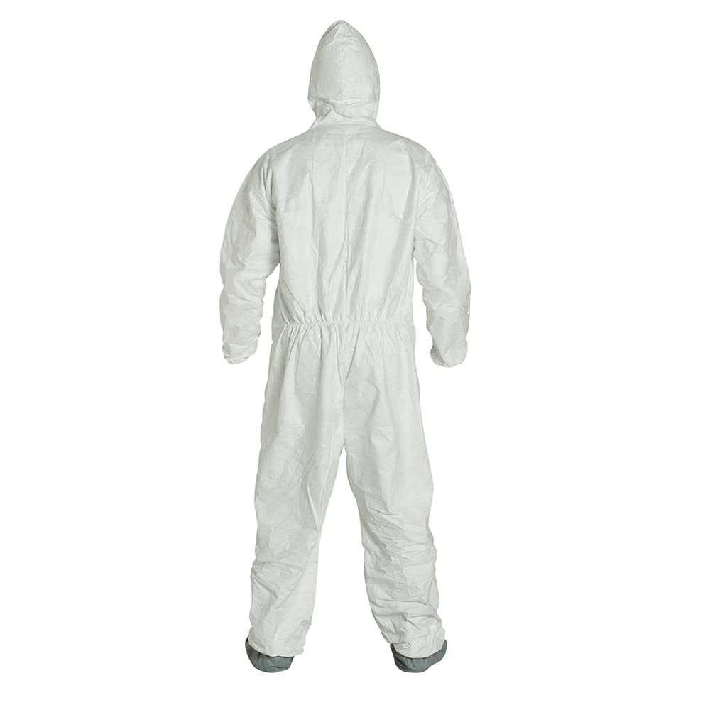 DuPont TY122SWHMD0006G1 Tyvek Hooded Coveralls, 2XL Size, Pack of 25