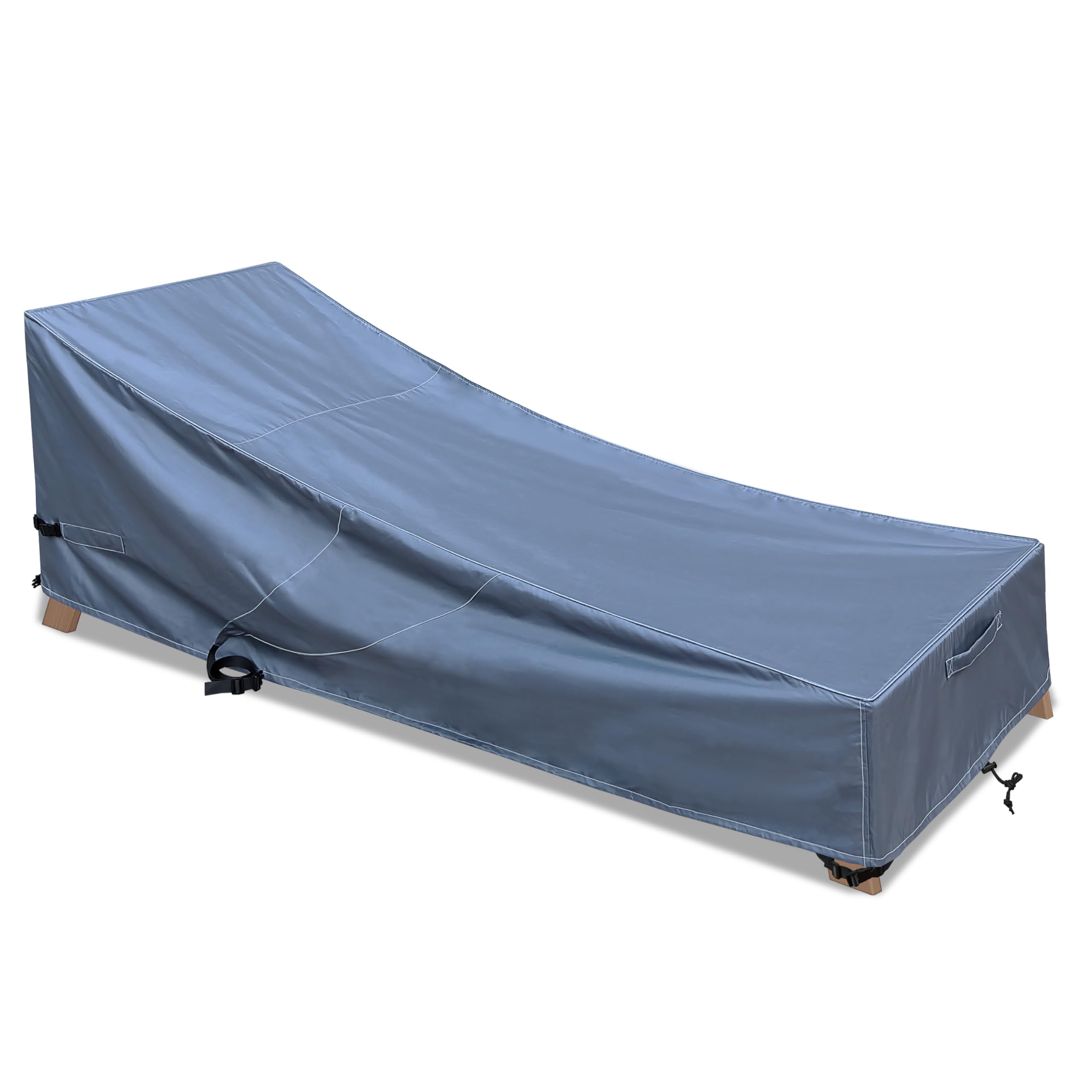 HWmatyCover Waterproof Patio Furniture Covers with Sealed Seam Heavy Duty Outdoor Chaise Lounge Covers 1Pack - 75.9" Wx 30" D x 25.9" H, Grey (M)