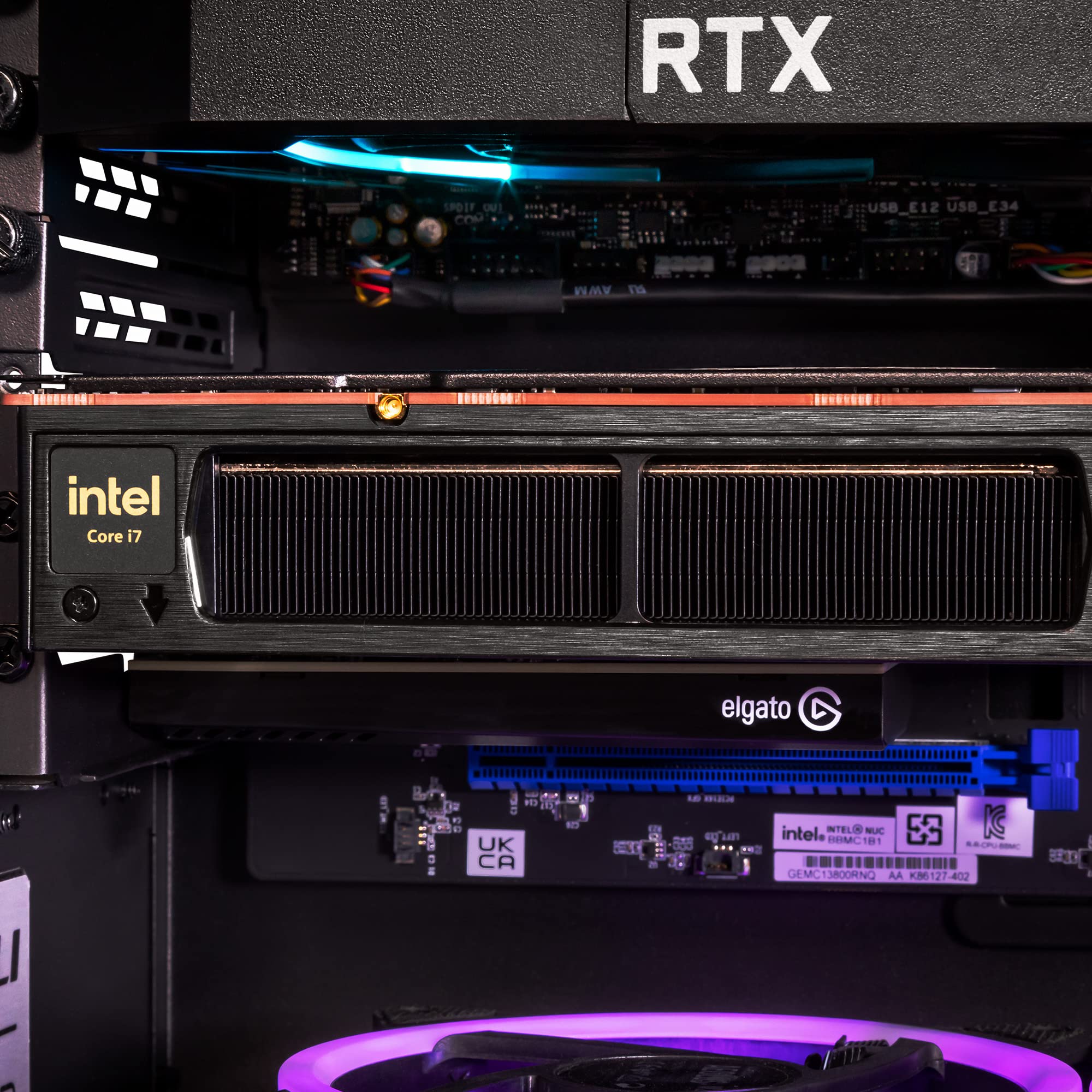 CLX HATHOR Dual Gaming/Streaming PC - PC1: Intel Core i9 13900KF 3.0GHz, GeForce RTX 4090, 1TB SSD, 6TB HD, 64GB DDR5 RGB Memory, PC2: Intel NUC 12 i7 Compute Element
