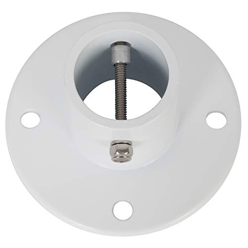 ECOTRIC Replacement Deck Anchor Flange Cast Aluminum Above Ground Pool Ladders and Handrails - 1 7/8” Inch Diameter of 1.9"(4PC)