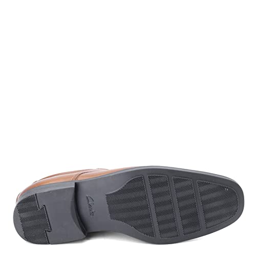 Clarks mens Tilden Walk Oxford, Dark Tan Leather, 12 US