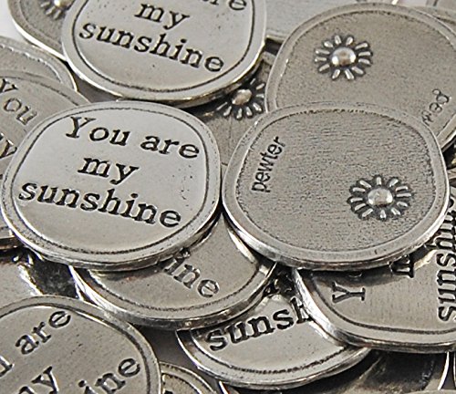 Set of 25 You Are My Sunshine Sentiment Tokens
