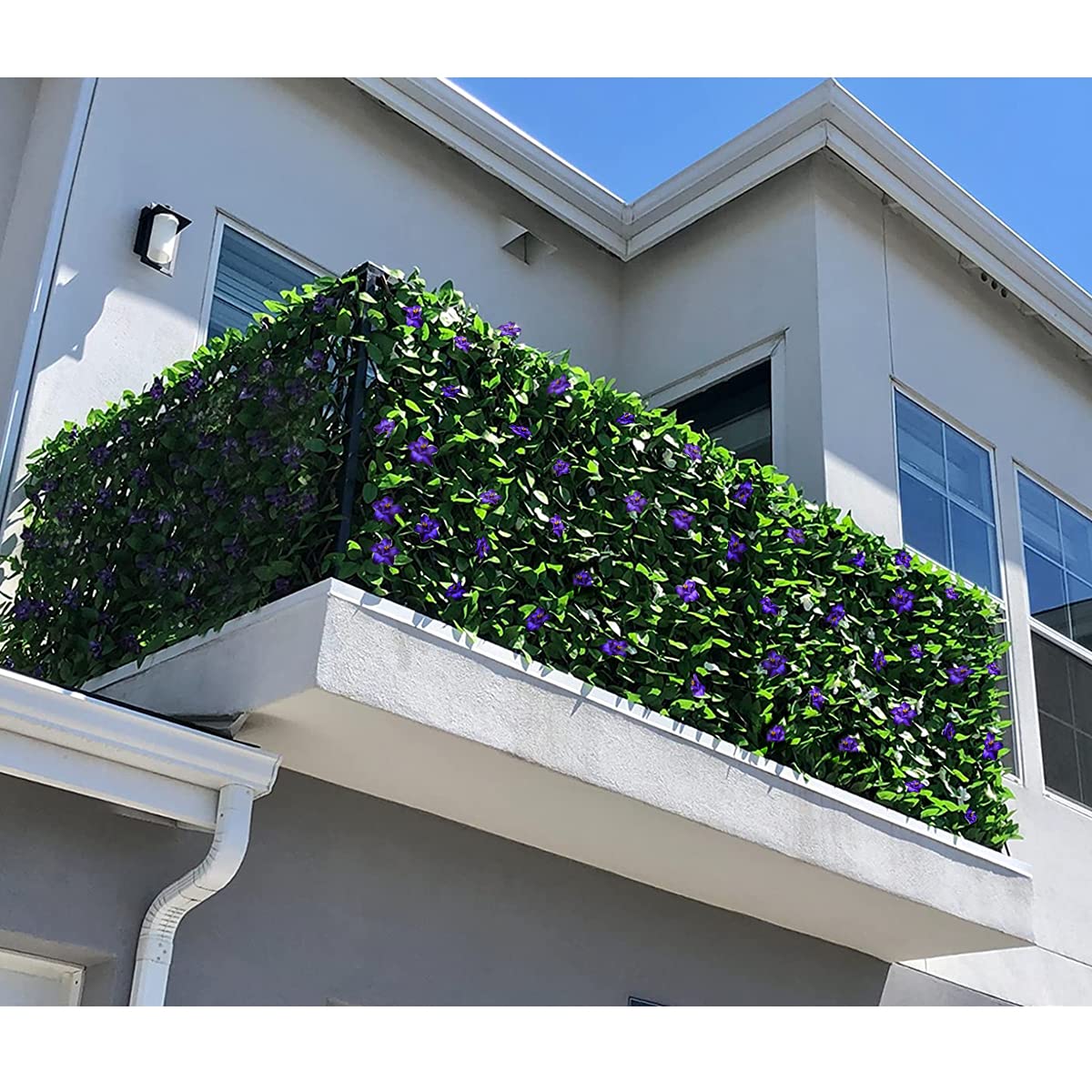 Expandable Fence Privacy Screen for Balcony Patio Outdoor,Decorative Faux Ivy Fencing Panel,Artificial Hedges (1,Ivy)…