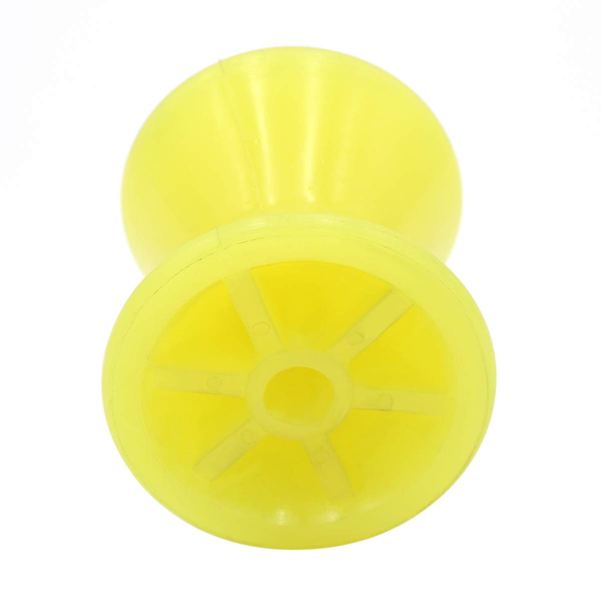 CM Boat Trailer Yellow Poly Bow Roller 3" Fits 1/2" Shaft for Amber
