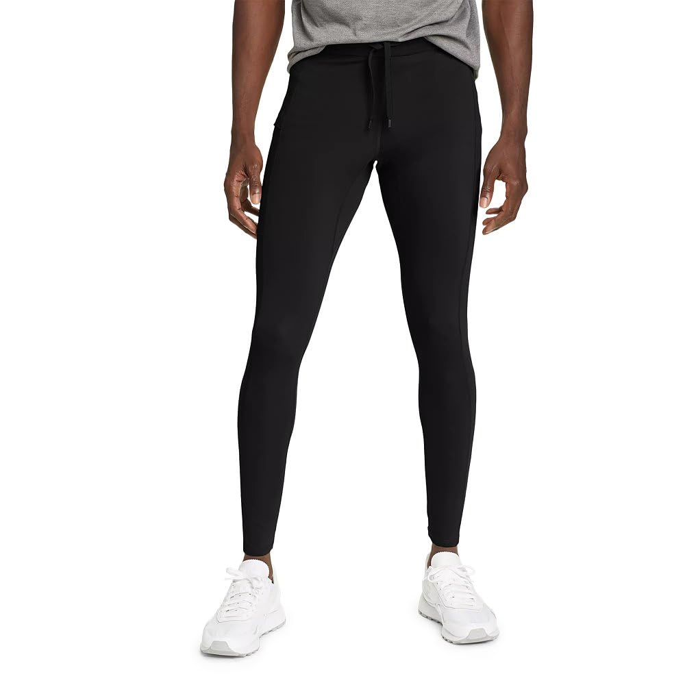 Eddie Bauer Men's Resonance Active Tights, Black, Small
