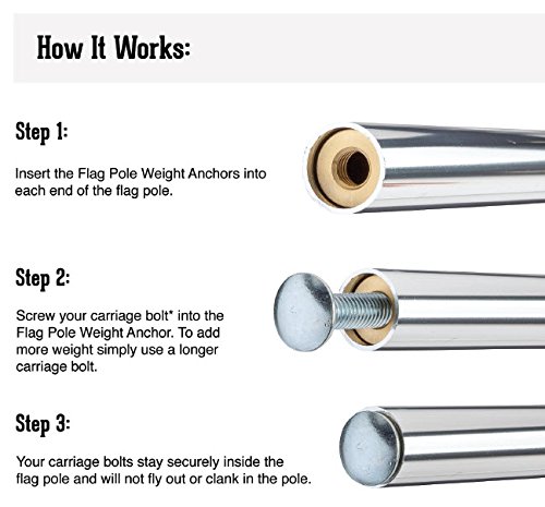 Flag Pole Weight Anchors Color Guard by DSI