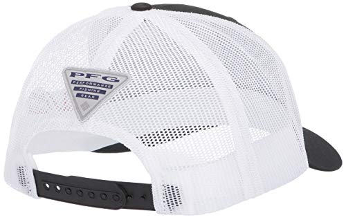 Columbia Men's PFG Mesh Snap Back Ball Cap, Black, Canada Flag, One Size