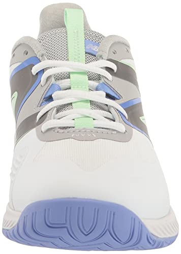 New Balance Women's 796 V3 Hard Court Tennis Shoe, Nb White/Castlerock/Vibrant Violet, 9 Wide US