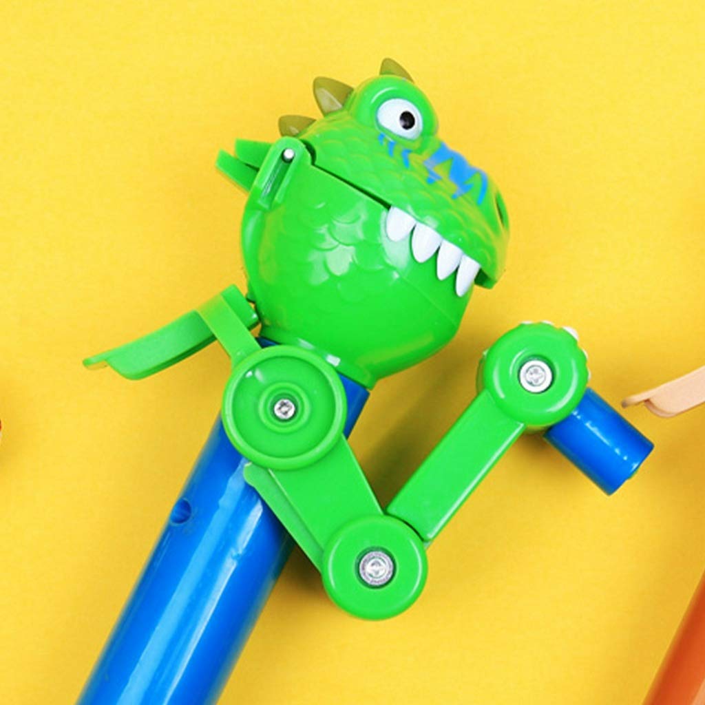 Creative Lollipop Robot Holder Novelty Dinosaur Shape Kids Toy Gift for Children Lollipop Candy Storage (Green)