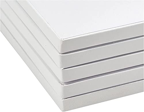 DecoPac Square Cake Drum, Foil Covered Cake Drum, Sturdy Half Inch Thick, Pack of 5, White - 18 Inch