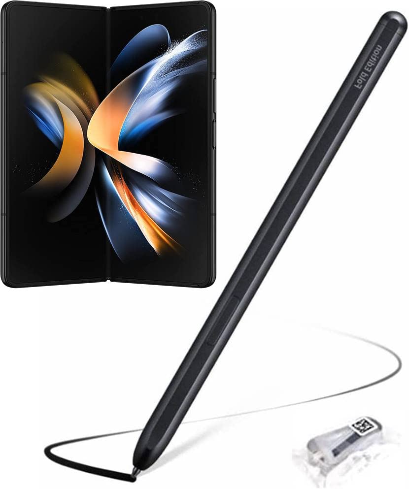 Fold 4 S Pen Compatible with Galaxy Z Fold 4, S Pen Fold Edition Only for Electronics Galaxy Z Fold 4 5G Totch Stylus + Tips/Nibs Replacement (Phantom Black)