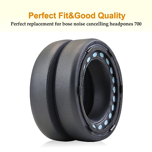 Replacement Earpads for Bose 700 Comfort Gel Ear Pads Cushions, Upgrade NC 700 Earcups Parts Compatible with Bose 700 Noise Cancelling Headphones (NC700) - Black