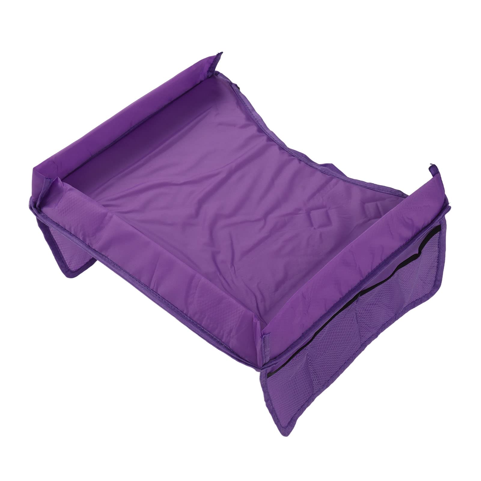 Foldable Kids Travel Car Table Tray Waterproof Toddler Lap Desk for Baby Carriages Lap Desk Accessory Purple