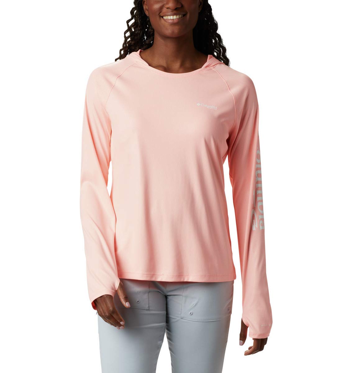 Columbia PFG Tidal Deflector⢠Hoodie Tiki Pink MD