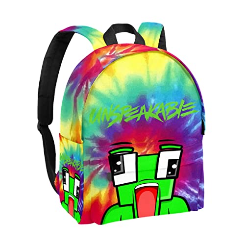 Kids School Bag Girls Boys Backpack Cute Cartoon Frog Lightweight Shoulder Book Bag Durable Middle Elementary Daypack Travel with Water Bottle Pocket