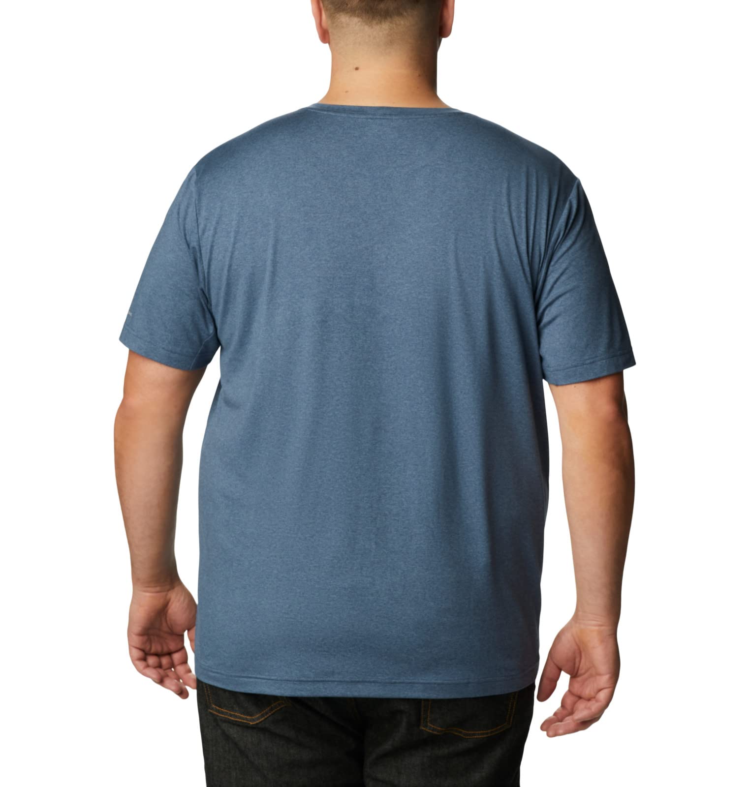 Columbia Men's Tech Trail Crew Neck, Dark Mountain Heather, 2X Tall