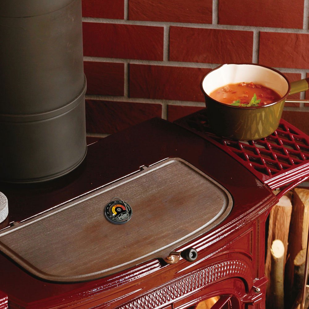 Midwest Hearth Wood Stove Thermometer - Magnetic Stove Top Meter