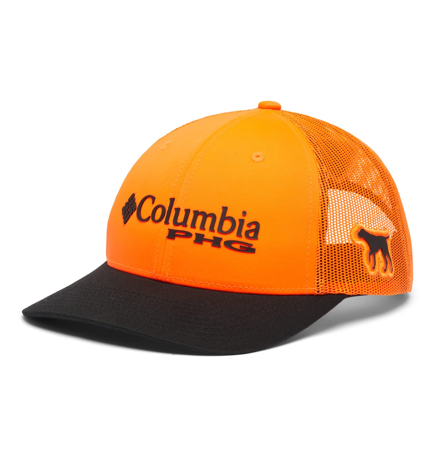 Columbia Unisex PHG Logo Mesh Snap Back - High, Blaze/Black, One Size