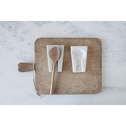 Creative Co-Op White Marble Rest Spoon