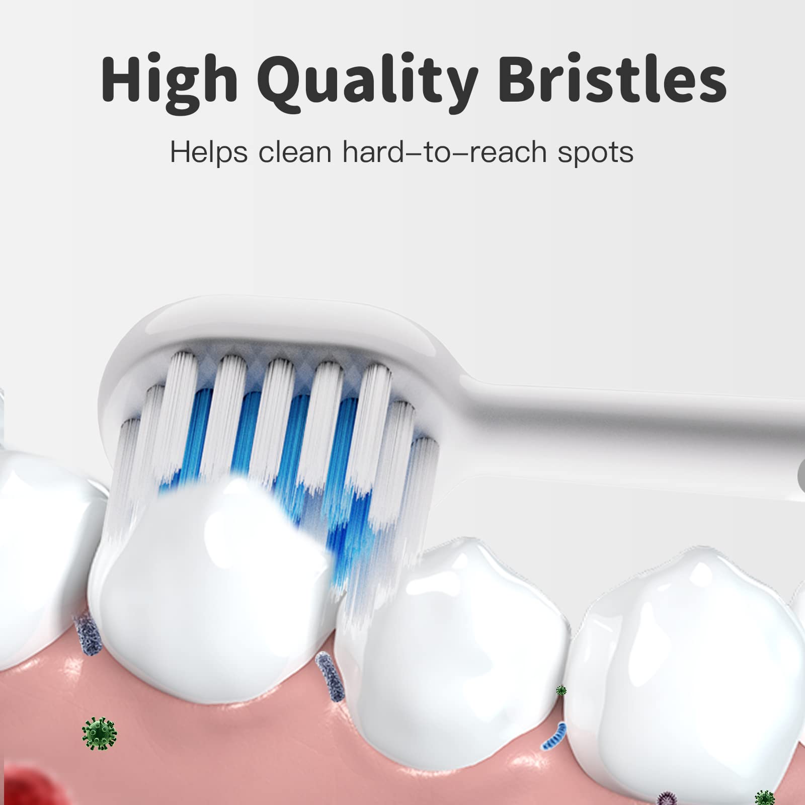 evowera Replacement Toothbrush Head for Ages 3-5, Compatible with Planck Mini, 2 Packs