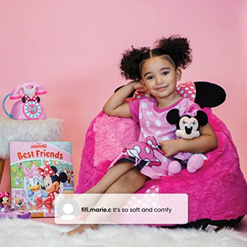 Disney Minnie Mouse Cozee Figural Chair by Delta Children, Toddler Size (for Kids Up to 6 Years Old)